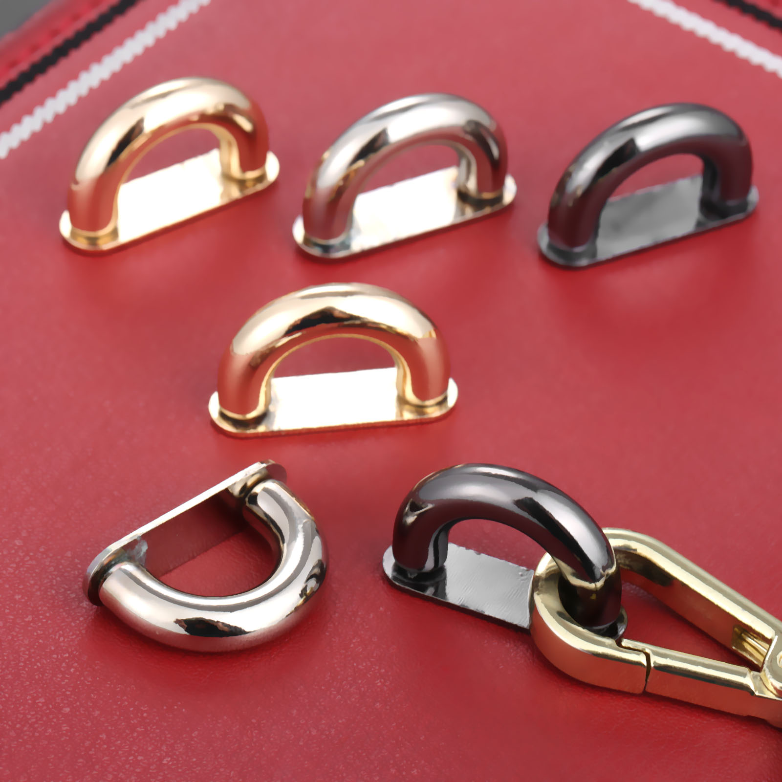2/10pcs 3 Colors D Ring Arch Bridge Connector for Leather Bags Hook ...